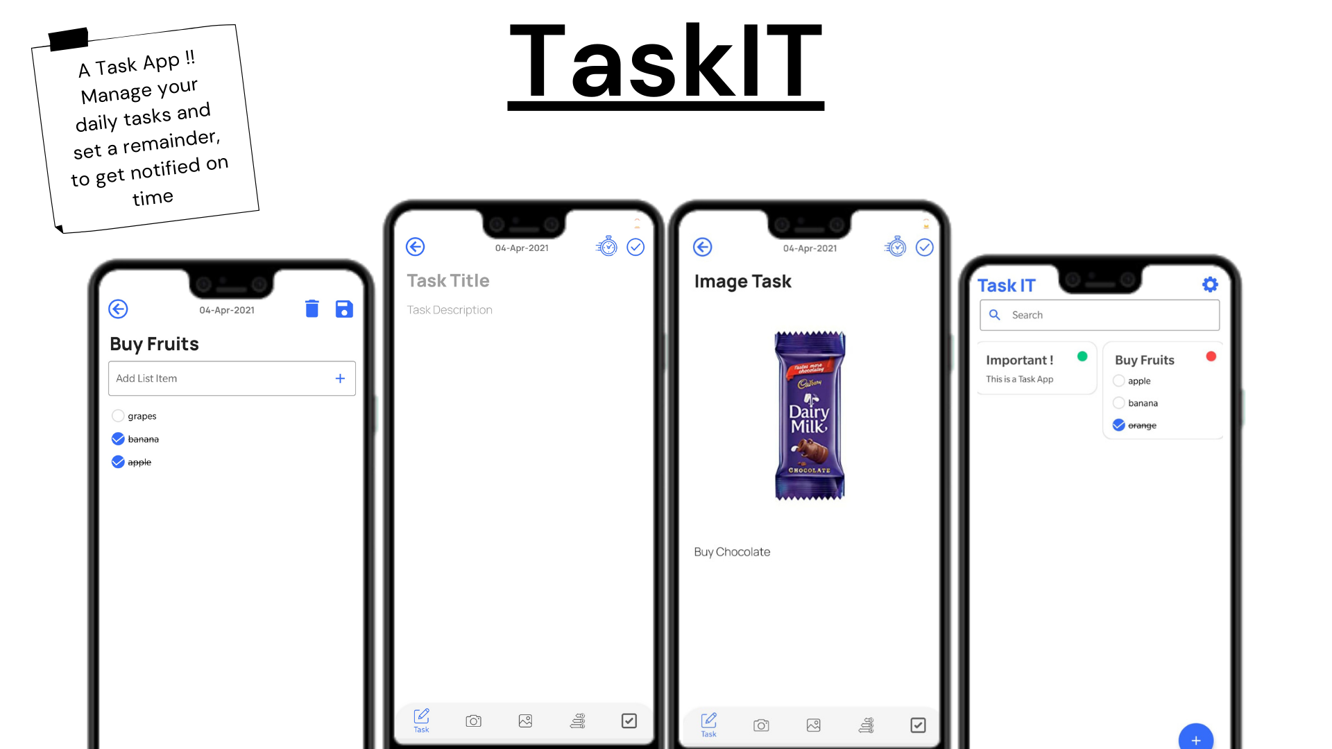 GitHub - anshbajpai/TaskIT: A Task App - To manage all your work
