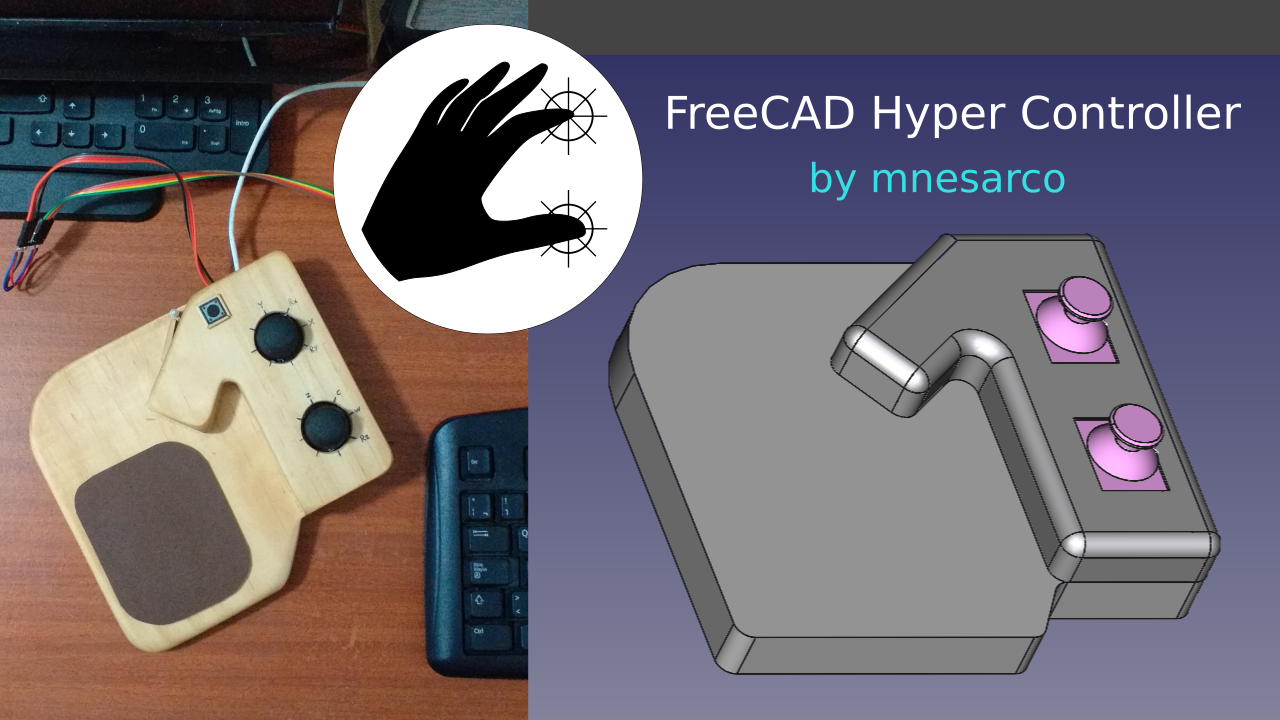 GitHub - mnesarco/HyperController: 8DOF Space Controller Device for FreeCAD