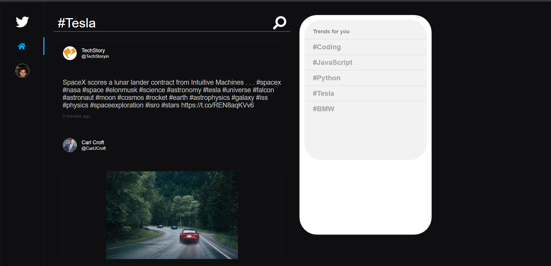 GitHub - Anmol9112/twitter-clone: The website is a clone of Twitter ...