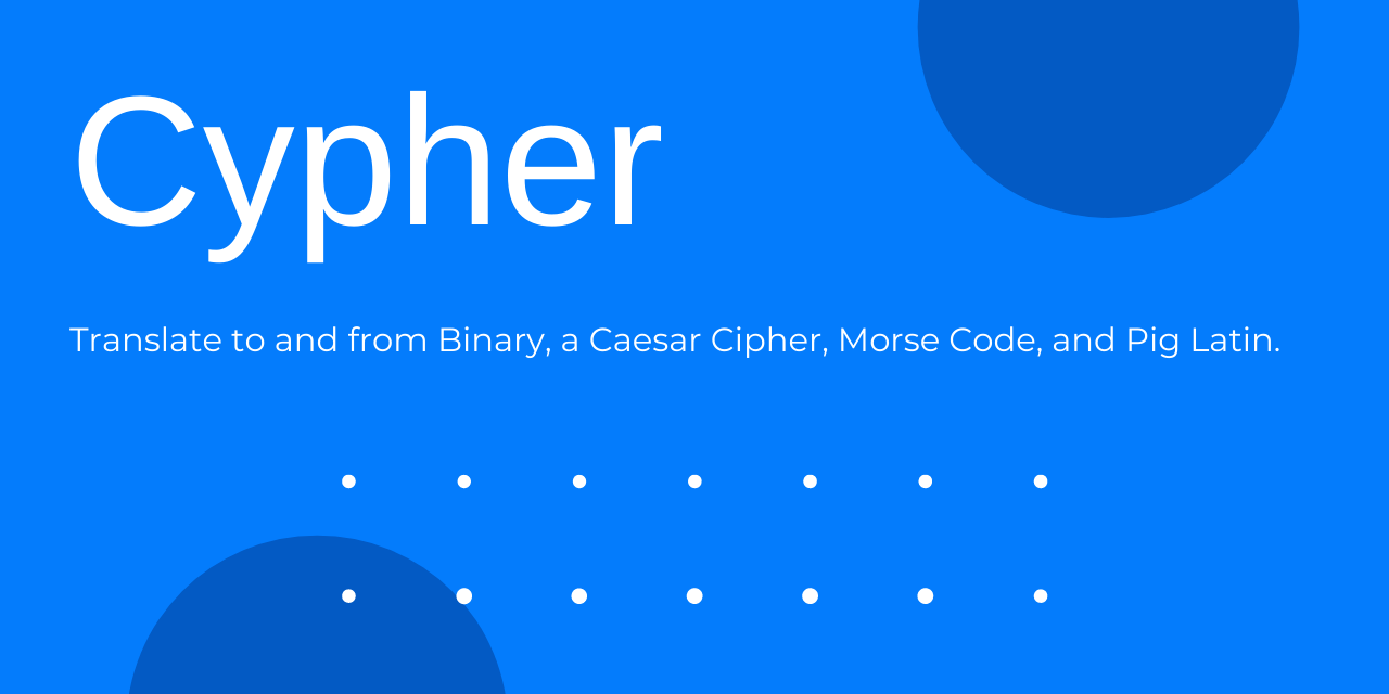 GitHub - FrancisLangit/cypher: A Django web application where users can translate text to and ...