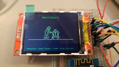 GitHub - gotohellmann/AsciiWars: Simple Star Wars Asciimation Player for the ESP8266 + TFT Display
