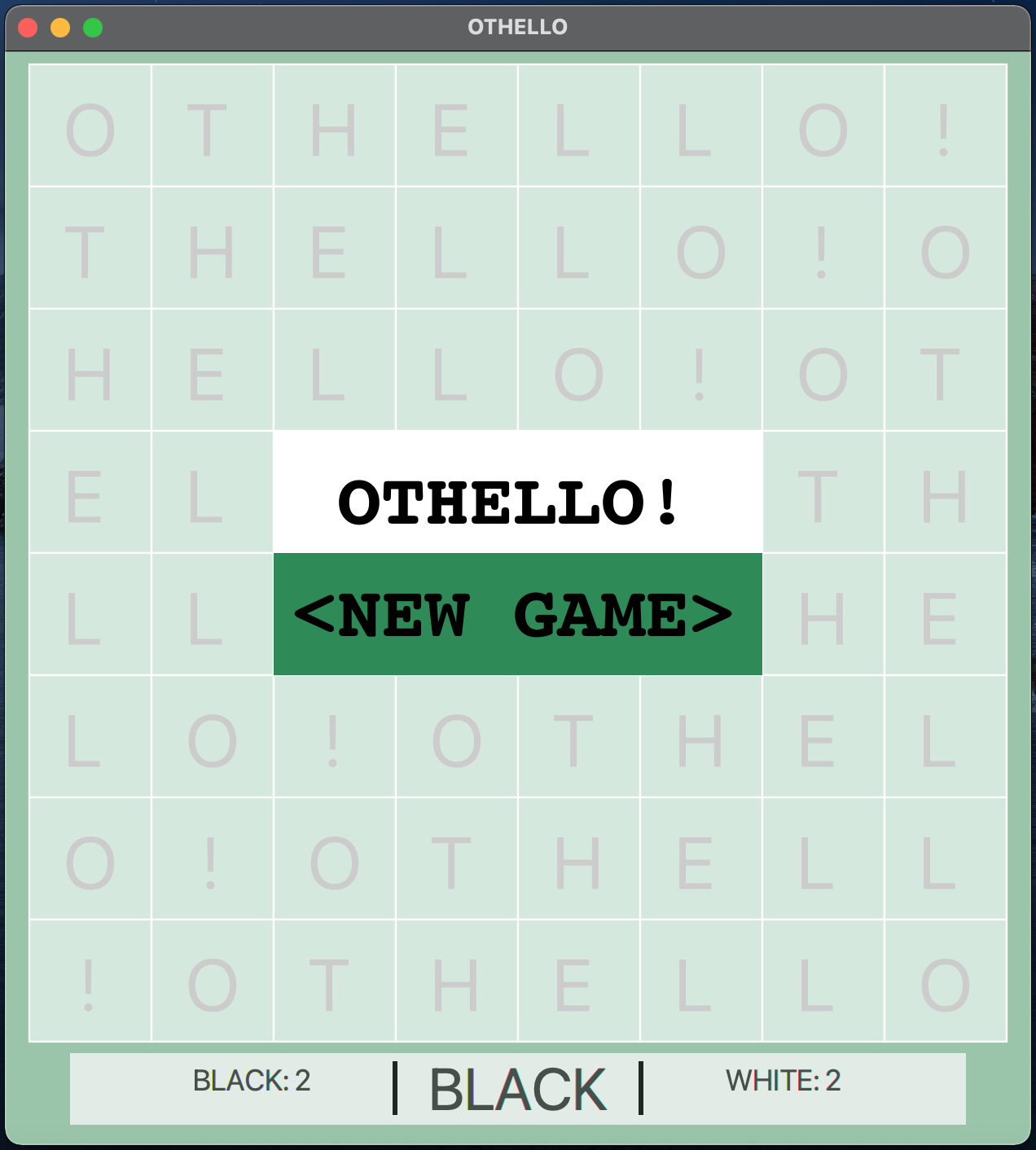 GitHub - gliserma/Othello_Game: Implementation of the board game "Othello" developed for ...