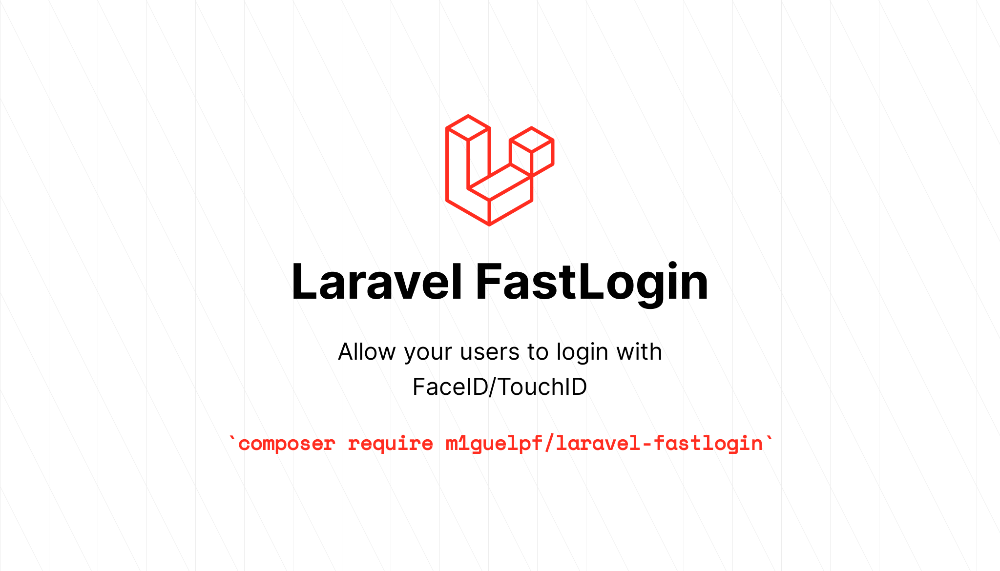 GitHub - m1guelpf/laravel-fastlogin: Allow your users to login with FaceID/TouchID