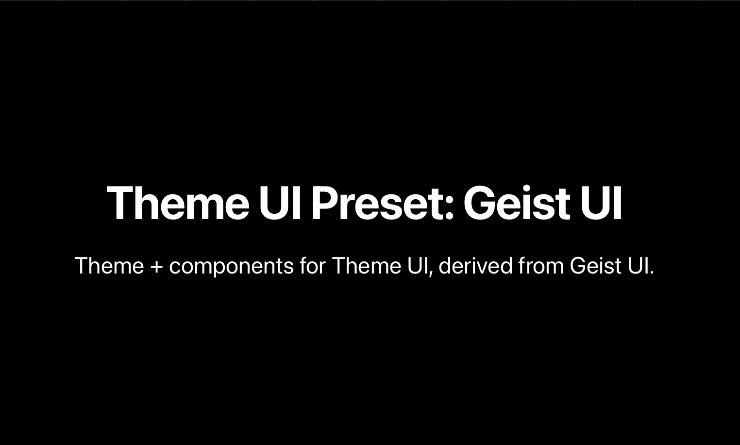 GitHub - lachlanjc/theme-ui-preset-geist: Theme UI preset, derived from Geist UI