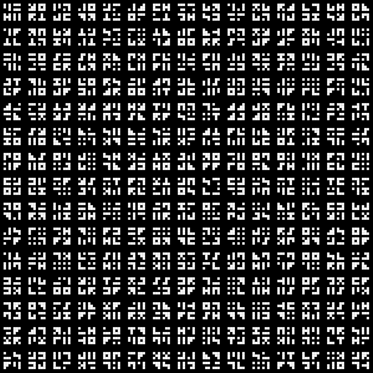 GitHub - jaredstarbell/JourneyIconography: Generative exploration of the mysterious grid glyphs ...