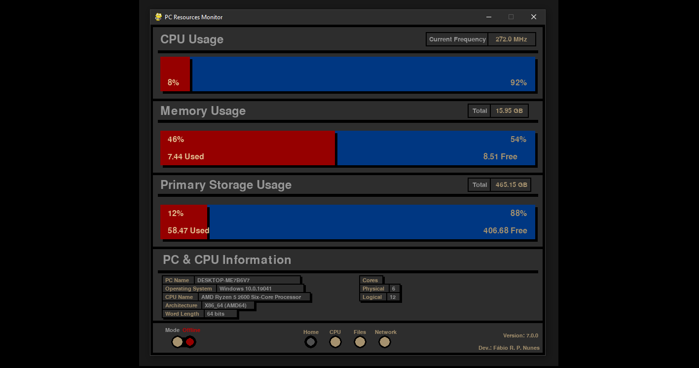 GitHub - FabioPelagaggi/PC_Resources_Monitor