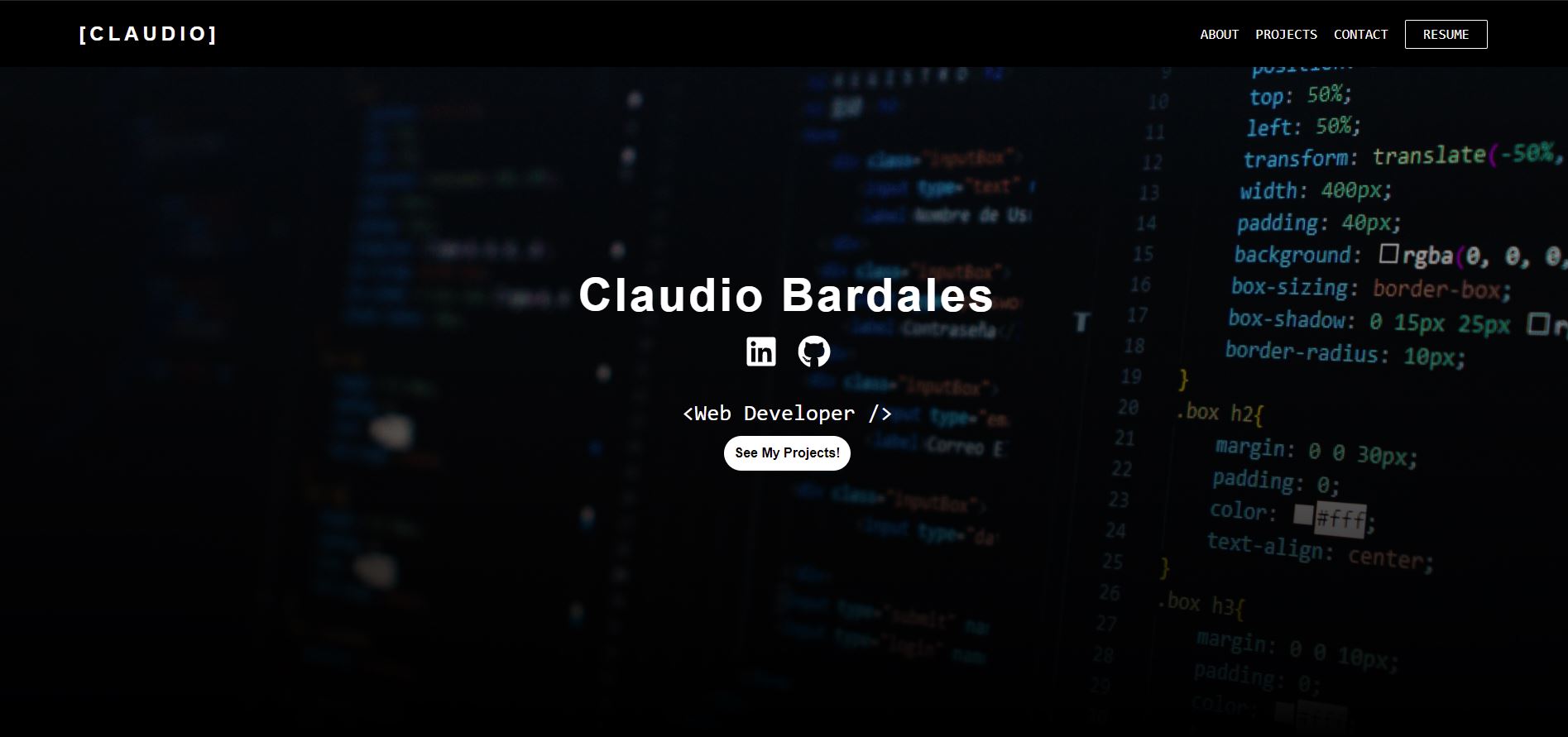 GitHub - ClaudioBardales/Portfolio2021: My new portfolio build with Gatsby!