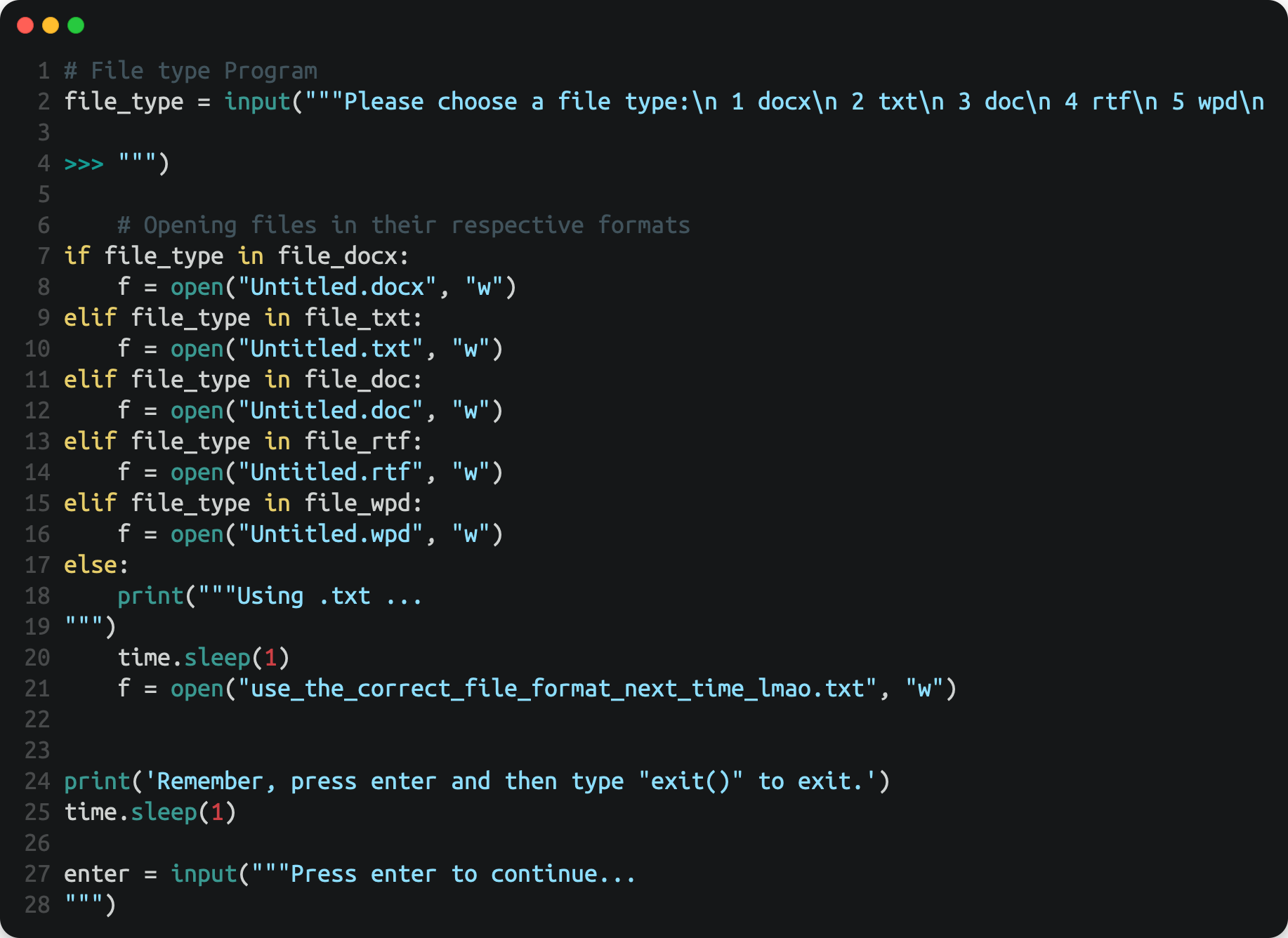 GitHub SpaceN64 Word in Python Semi working Program Of Word In Python 3 