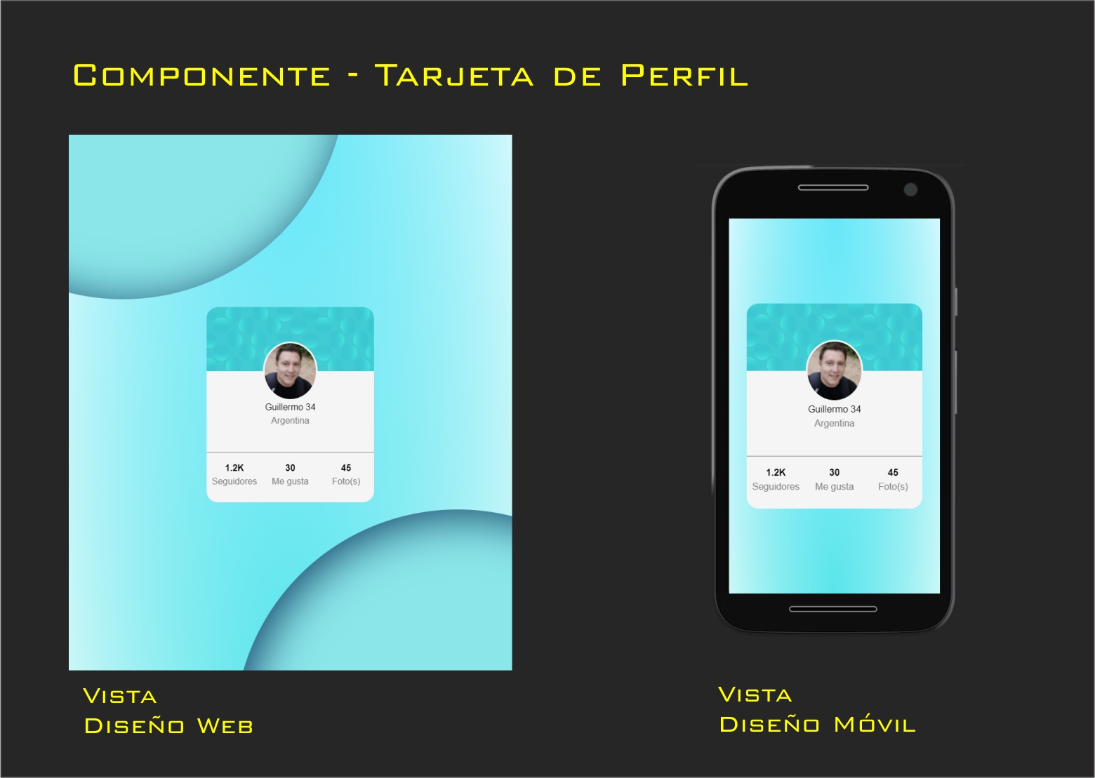 GitHub - GuilloSGit/profile-card