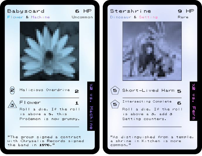 GitHub - subalterngames/procemon: Procedurally generated trading card game