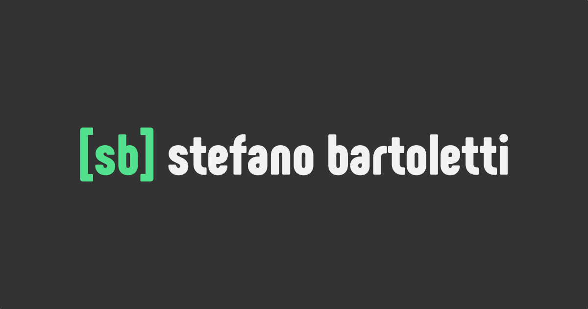GitHub - stefanobartoletti/stefanobartoletti