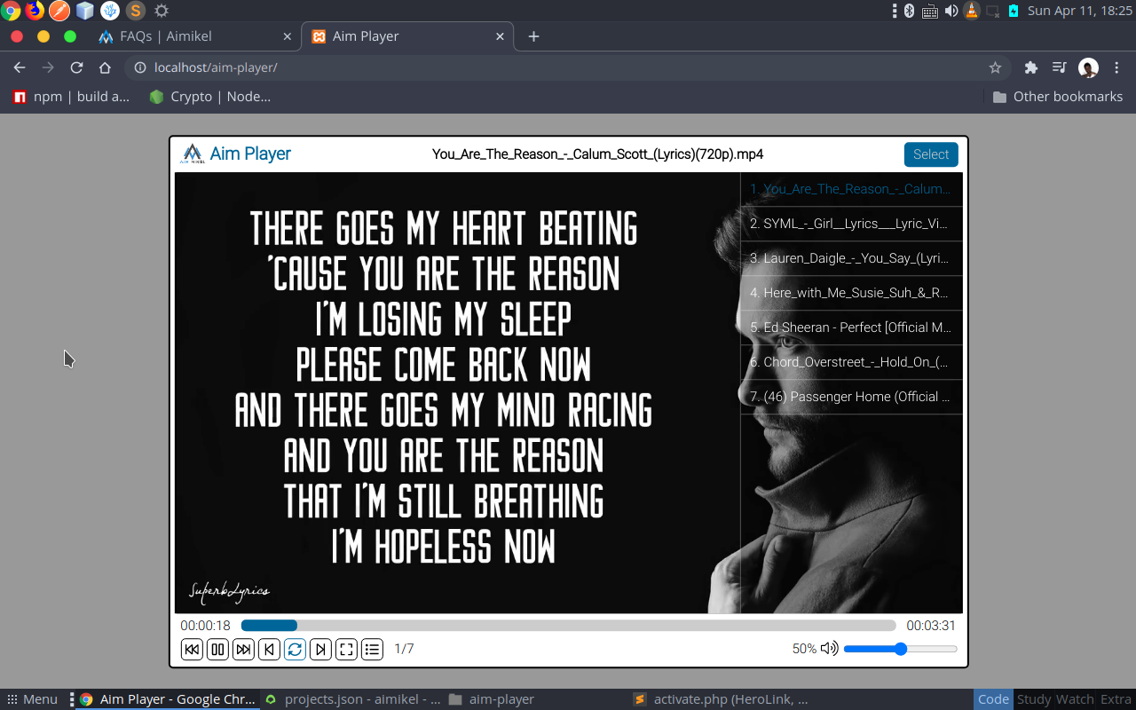 GitHub - AimMikel/Aim-Player: This is a simple web based media player ...