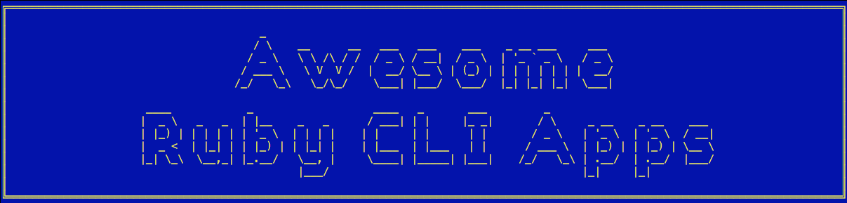 Github Piotrmurachawesome Ruby Cli Apps A Curated List Of Awesome Command Line Applications