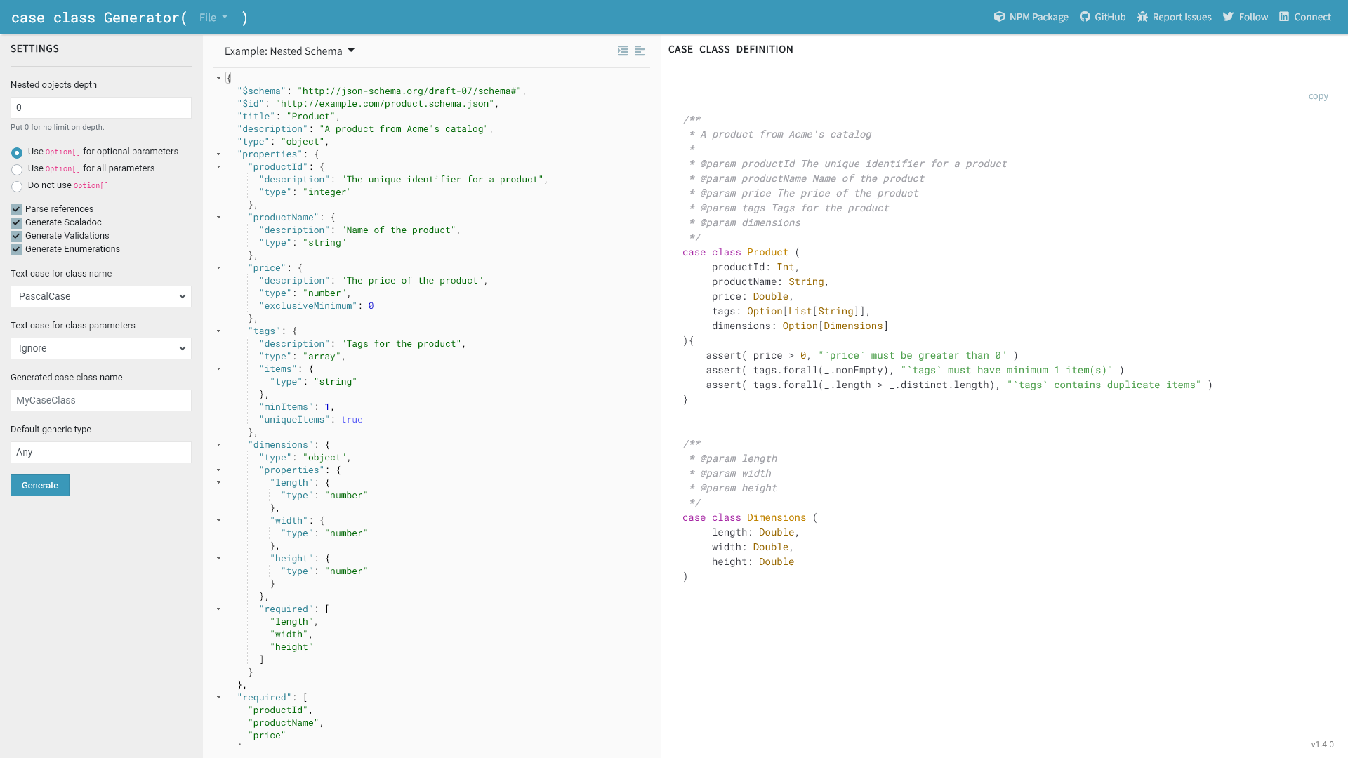 GitHub - cchandurkar/json-schema-to-case-class: A library that converts ... GitHub - cchandurkar/json-schema-to-case-class: A library that converts ...