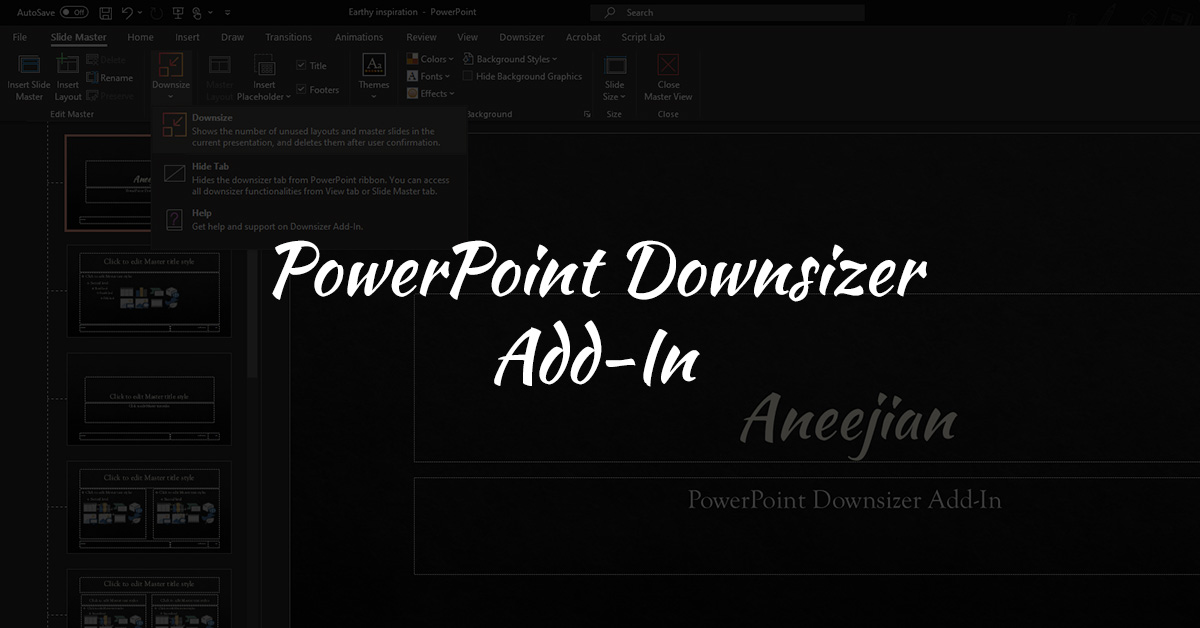GitHub Kannansuresh PowerPoint Downsizer Add In A PowerPoint Add in To Remove Unused Layouts 