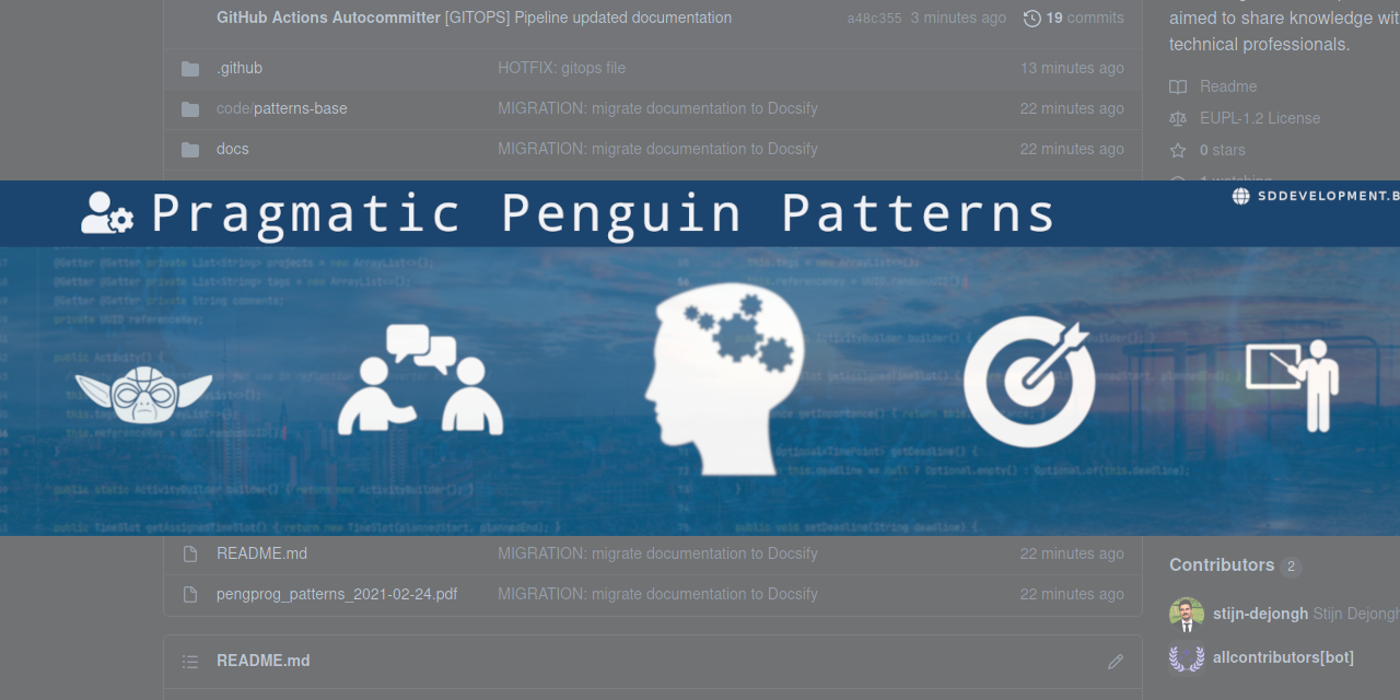 GitHub - sddevelopment-be/penguin-pragmatic-patterns: A learning and ...
