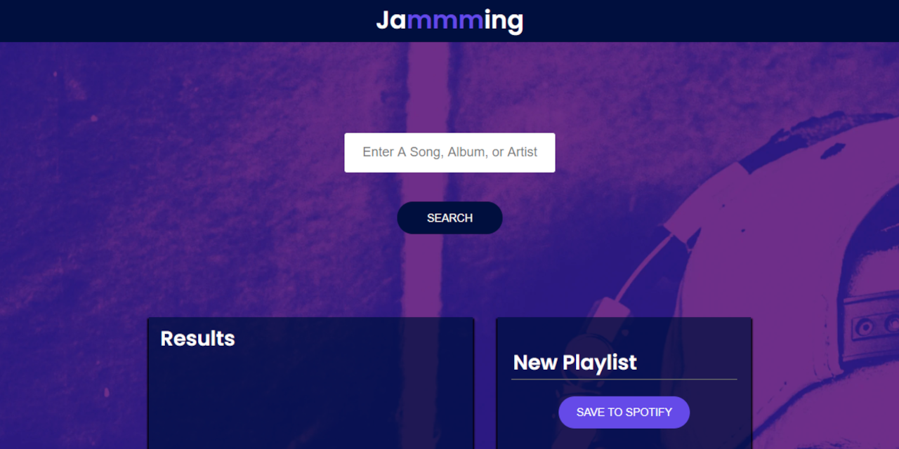 Github Vacb Codecademy Jammming Codecademy Project To Build A React Web Application Called