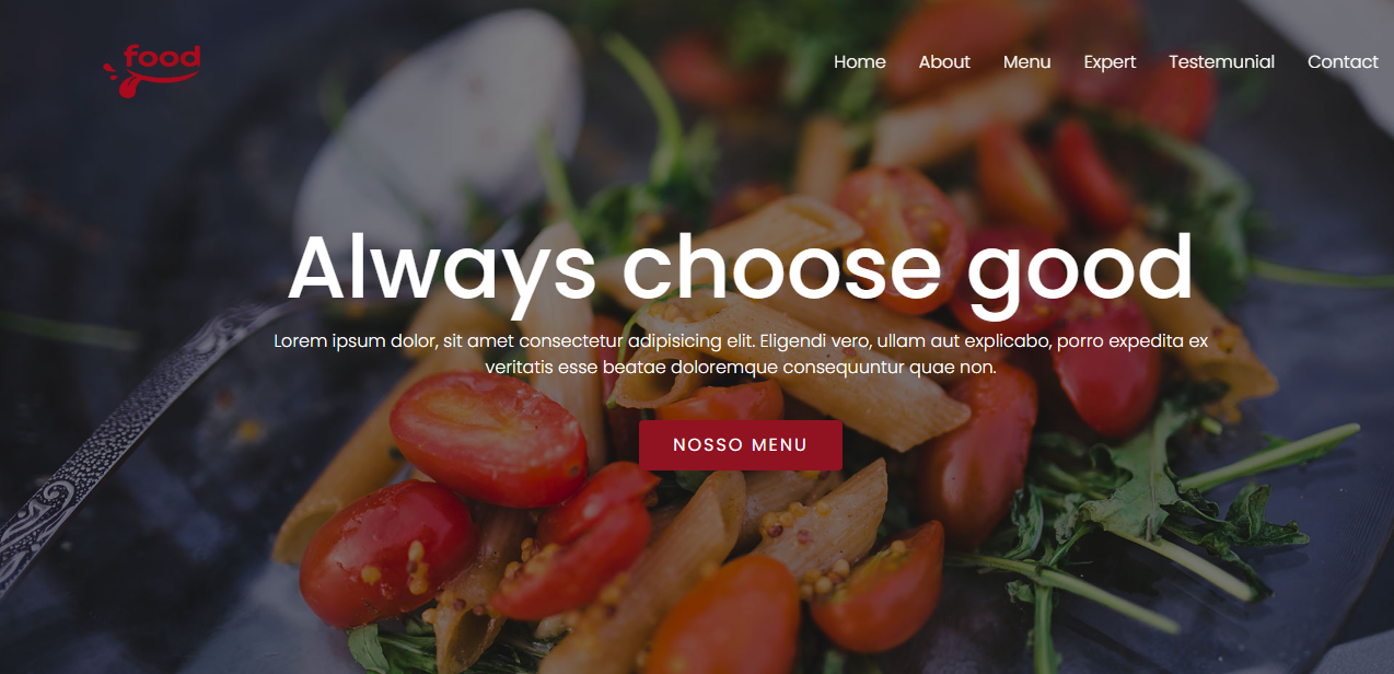 GitHub - leticiarosariocabral/foodrestaurante: Website responsivo feito ...
