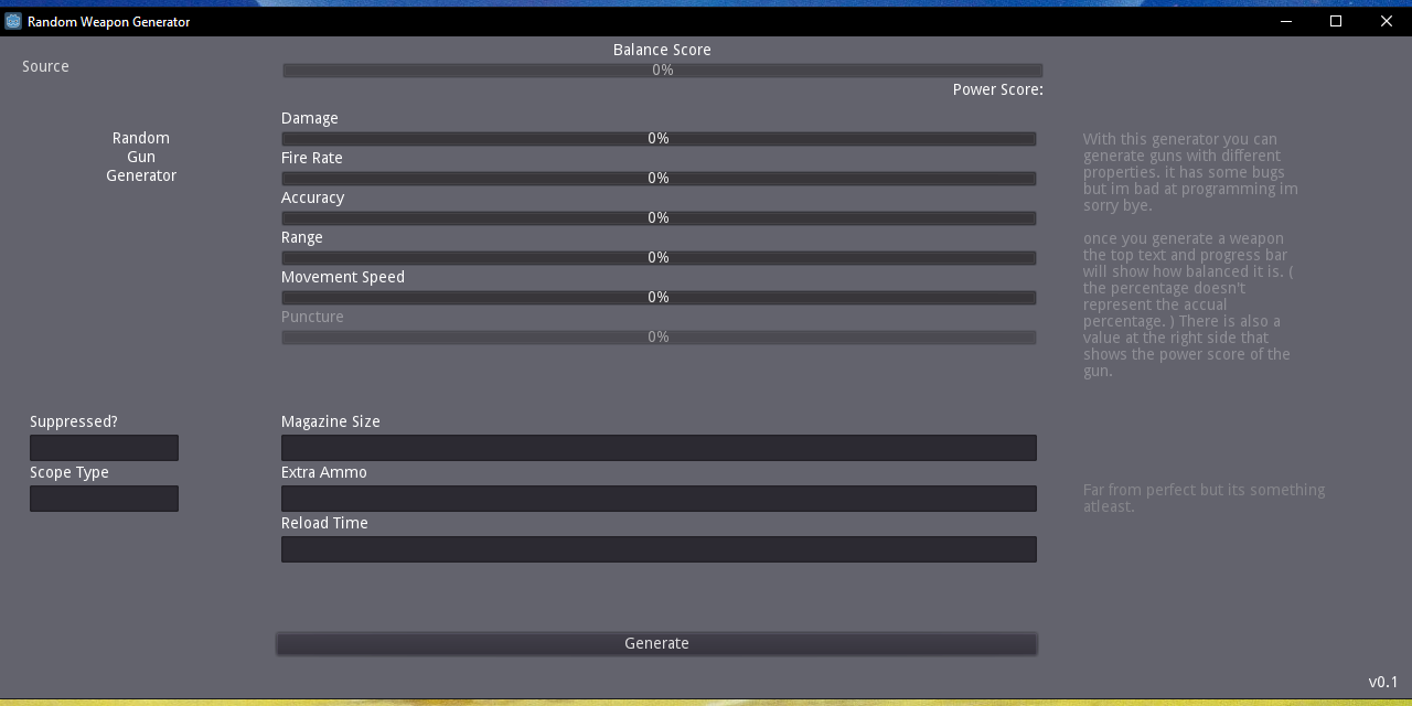 GitHub - medievalbullet/Random-Gun-Generator: A simple program that ...