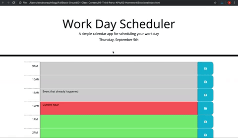 GitHub - abigailGadams/workday-scheduler: A Daily Planner in which user can create and save ...