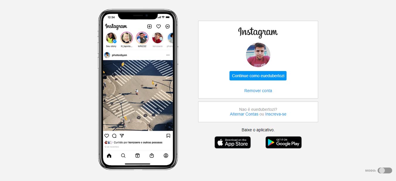 GitHub - eduardobertozi/recreate-instagram: First project
