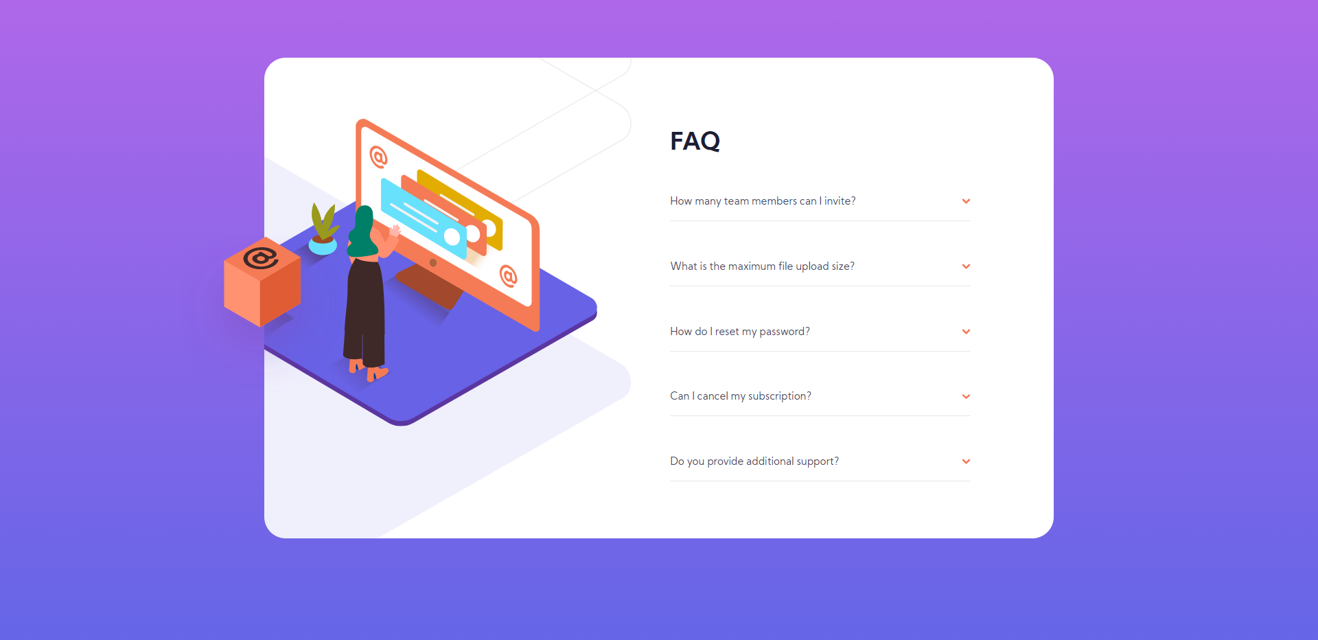 GitHub - ChristianGalarza/FAQ-accordion-card: Newbie Challenge from Frontend Mentor. FAQ ...