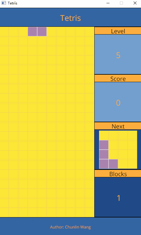 GitHub - chunlinwang/rust-tetris: A 2D (conrod) rust tetris game
