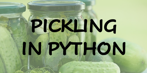 Github Ericpostmasterpickling In Python A Quick Clear Explanation Of What Pickling Is And