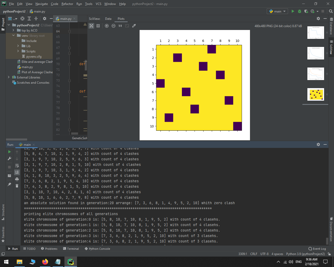 NQueens problem solved with evolutionary strategy in python NqueenswithGA py At Main 
