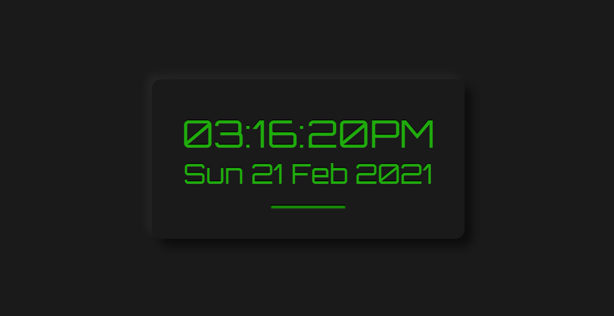 GitHub - RafDiMartino/Digital-Clock: My version of a Digital Clock, in ...
