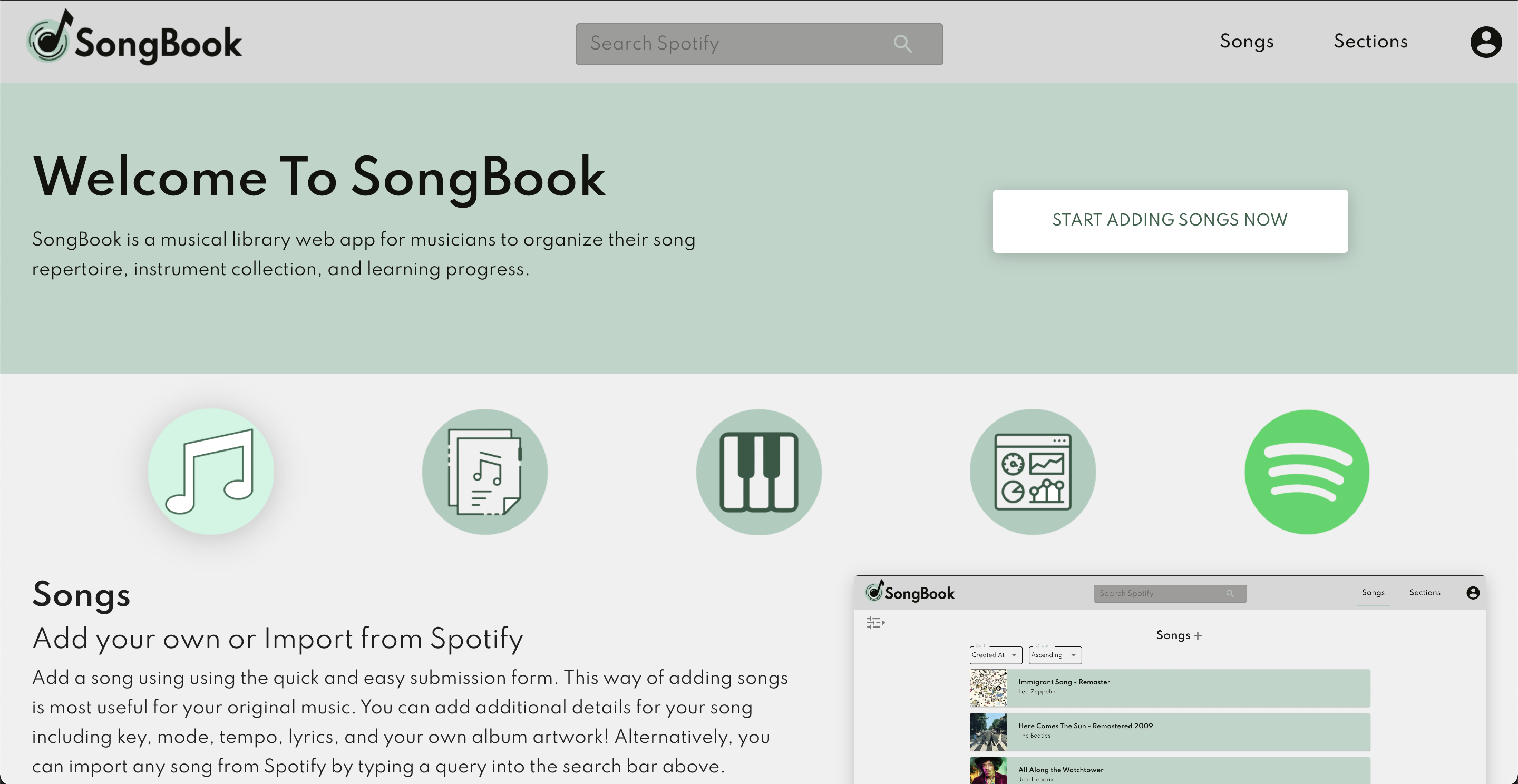 GitHub - MaxBrooks114/songbook: SongBook is a musical library tracking ...