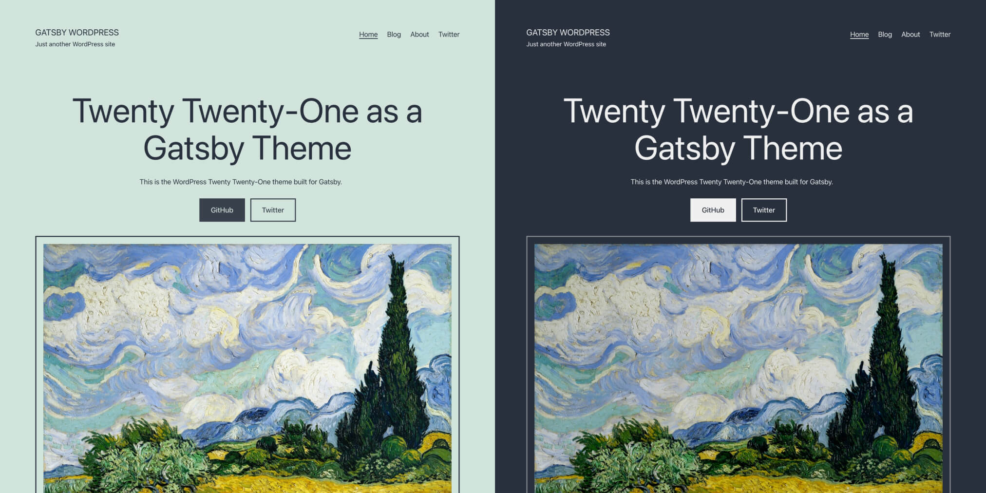 GitHub - shadcn/gatsby-theme-twentytwentyone: This is the WordPress Twenty Twenty-One theme ...
