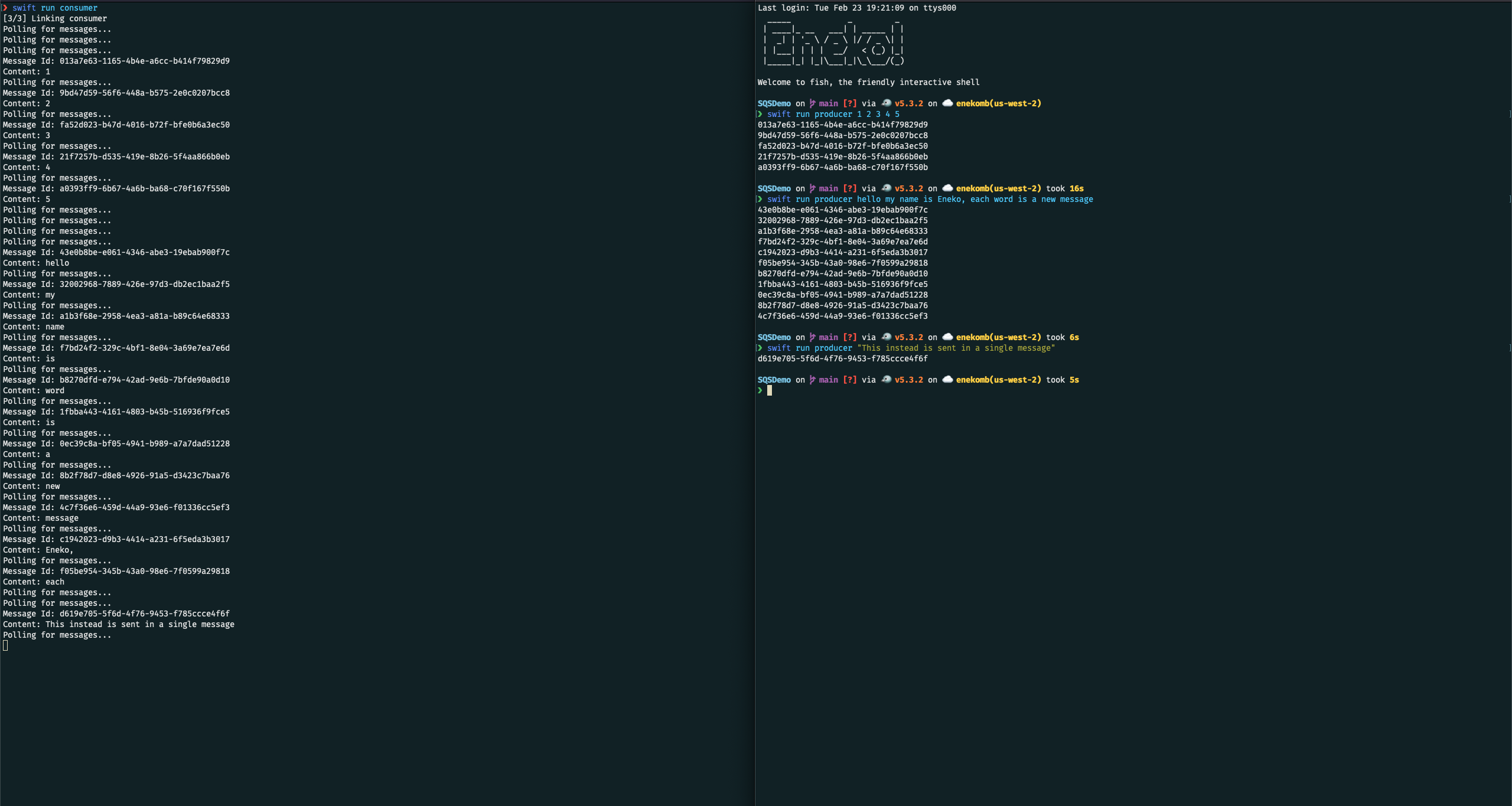 GitHub - eneko/SQS-Swift-Demo: A demonstration of an AWS SQS producer ...