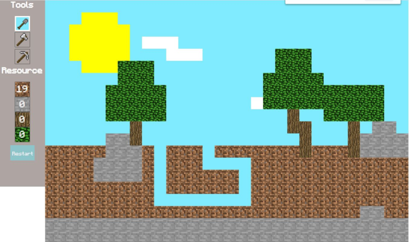GitHub - ayelet/MineCraft: Minecraft's style game (2D)