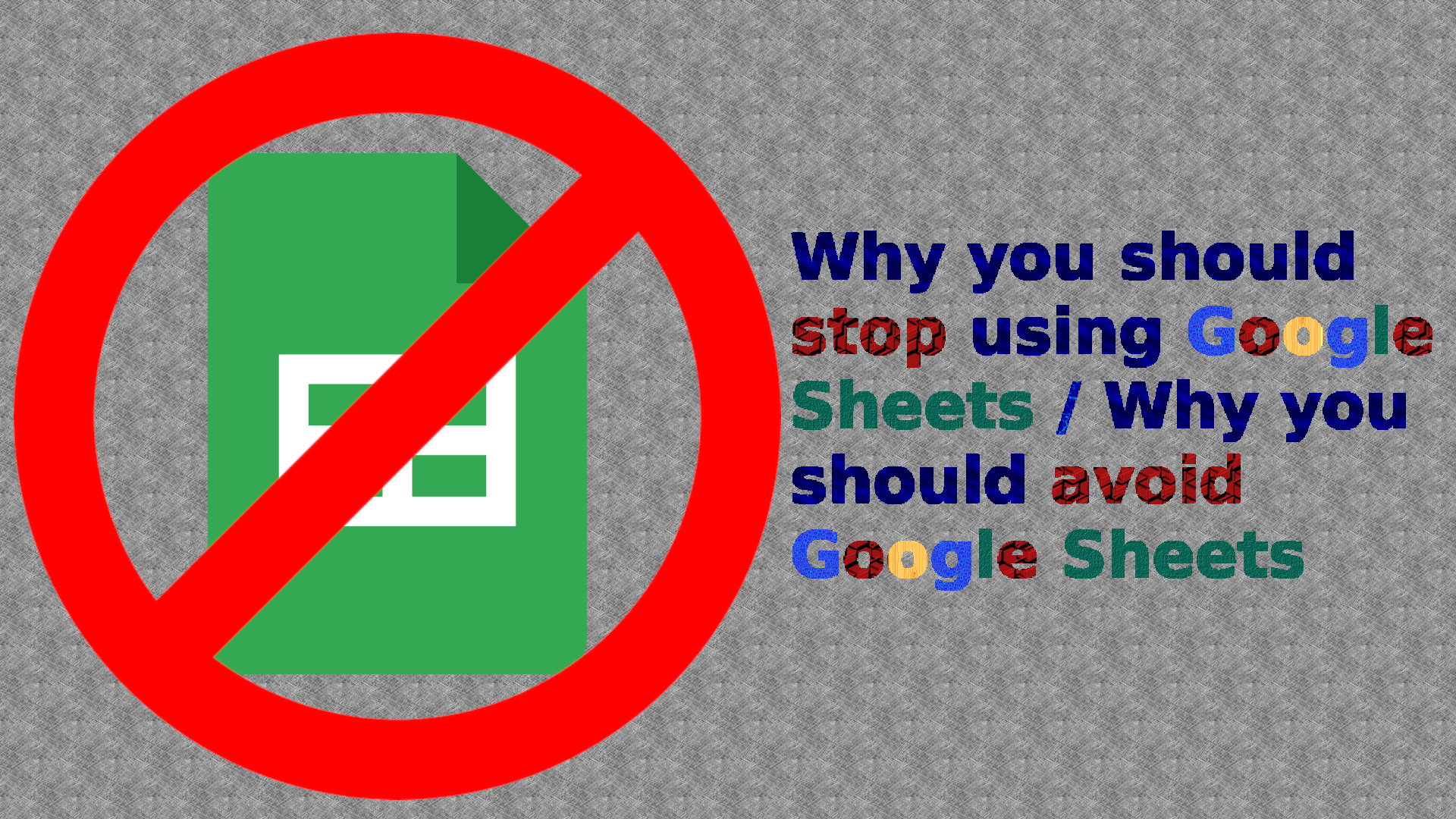 GitHub - seanpm2001/Why-you-should-stop-using-Google-Sheets: An article ...