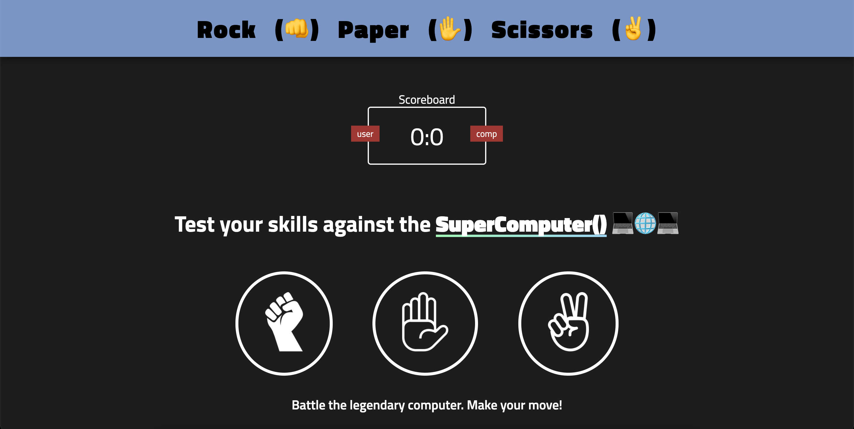 GitHub - Eggeriley/rockPaperScissors: A simple rock paper scissors app ...