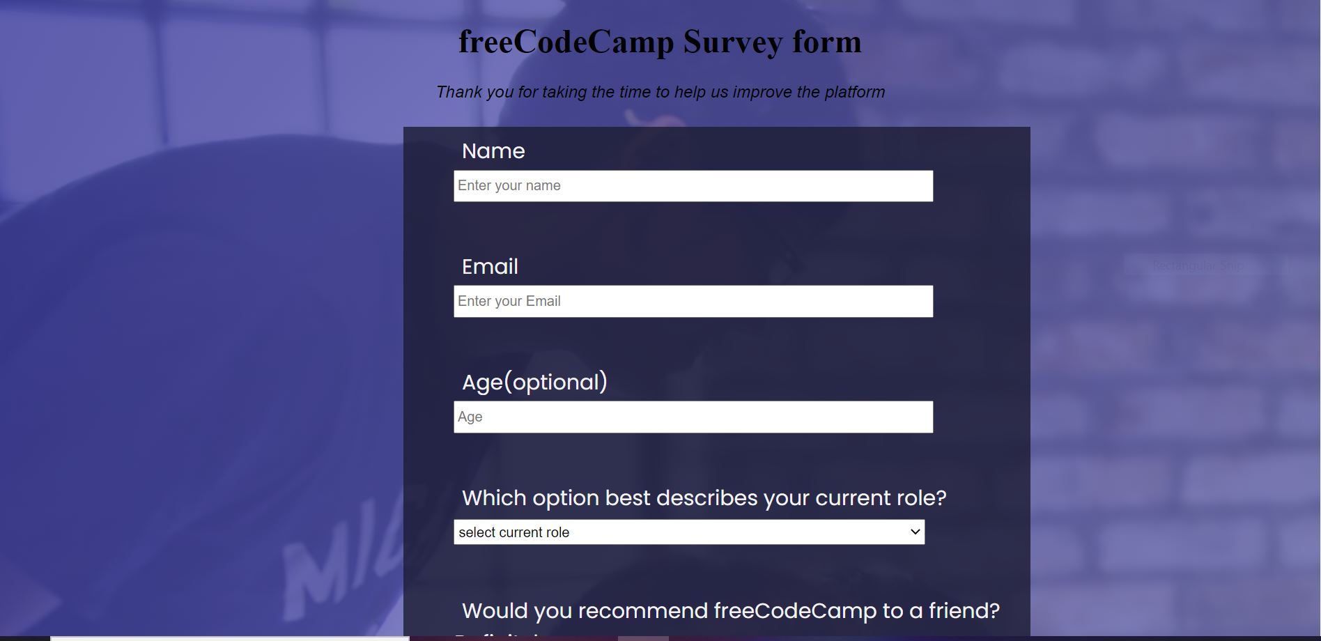 GitHub - PratikshaWable5/Survey-Form