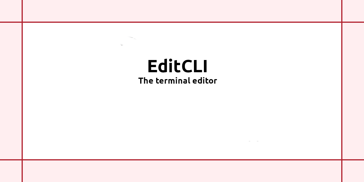 GitHub - kaiete/edit-cli: A super lightweight command-line editor for ...