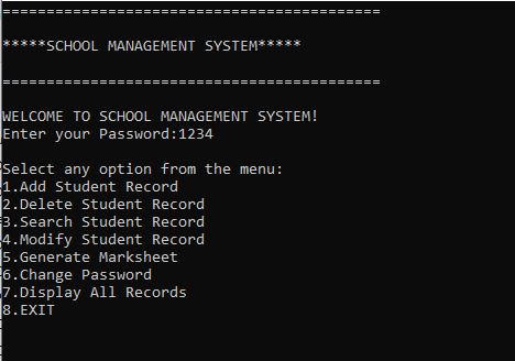 GitHub - MehwishSameer/Student-Management-System: The purpose of this ...