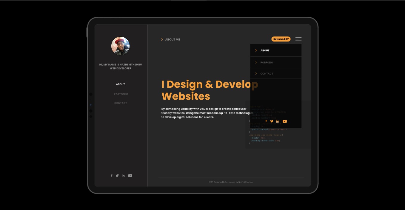 GitHub - nathi-mthembu/my_portfolio: Portfoilo website