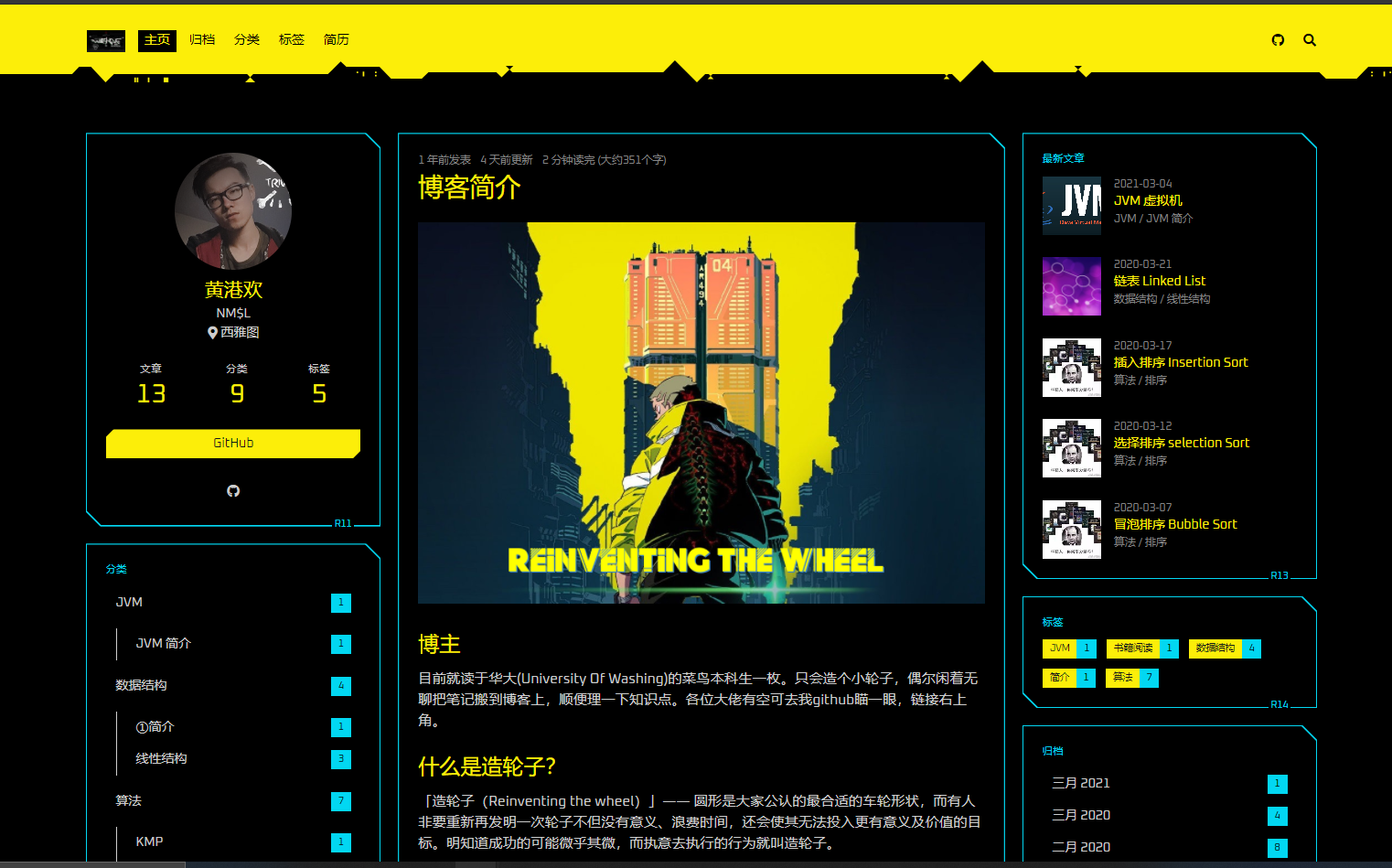 GitHub - GH-H/Reinventing-the-wheel: Welcome to my Blog
