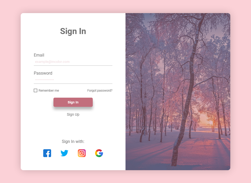 GitHub - lAntraXxXl/login_incolor: Creating a Simple Login - UI / UX