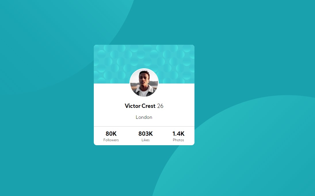 GitHub - BootstrapKat/profile-card-component: Build a profile-card ...