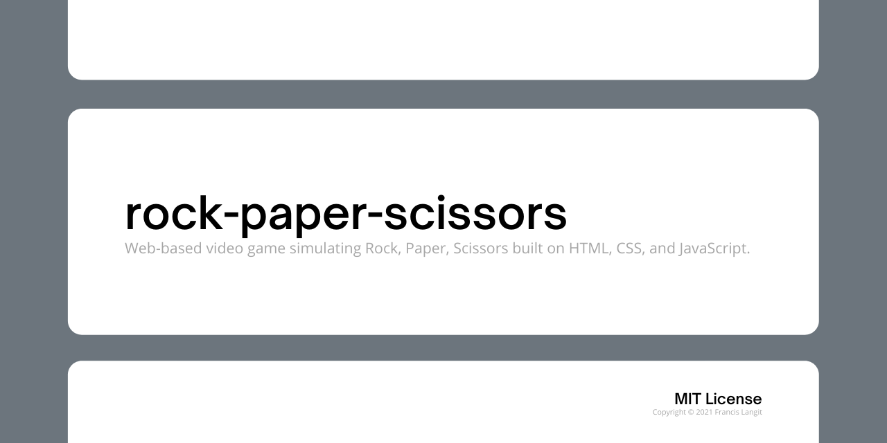 GitHub - FrancisLangit/rock-paper-scissors: A web-based video game ...