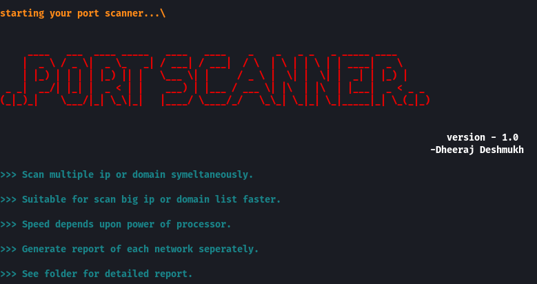 GitHub - Dheeraj-Deshmukh/Advance-Port-Scanner: Advance and Fast Port ...
