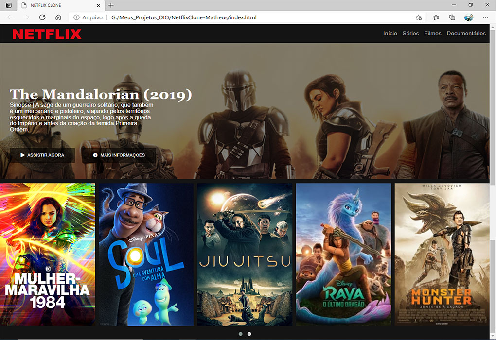 GitHub - MatheusHCO/Netflix-Clone