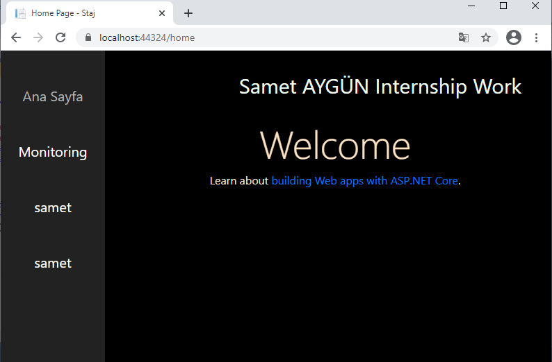 GitHub - sametaygn/Staj