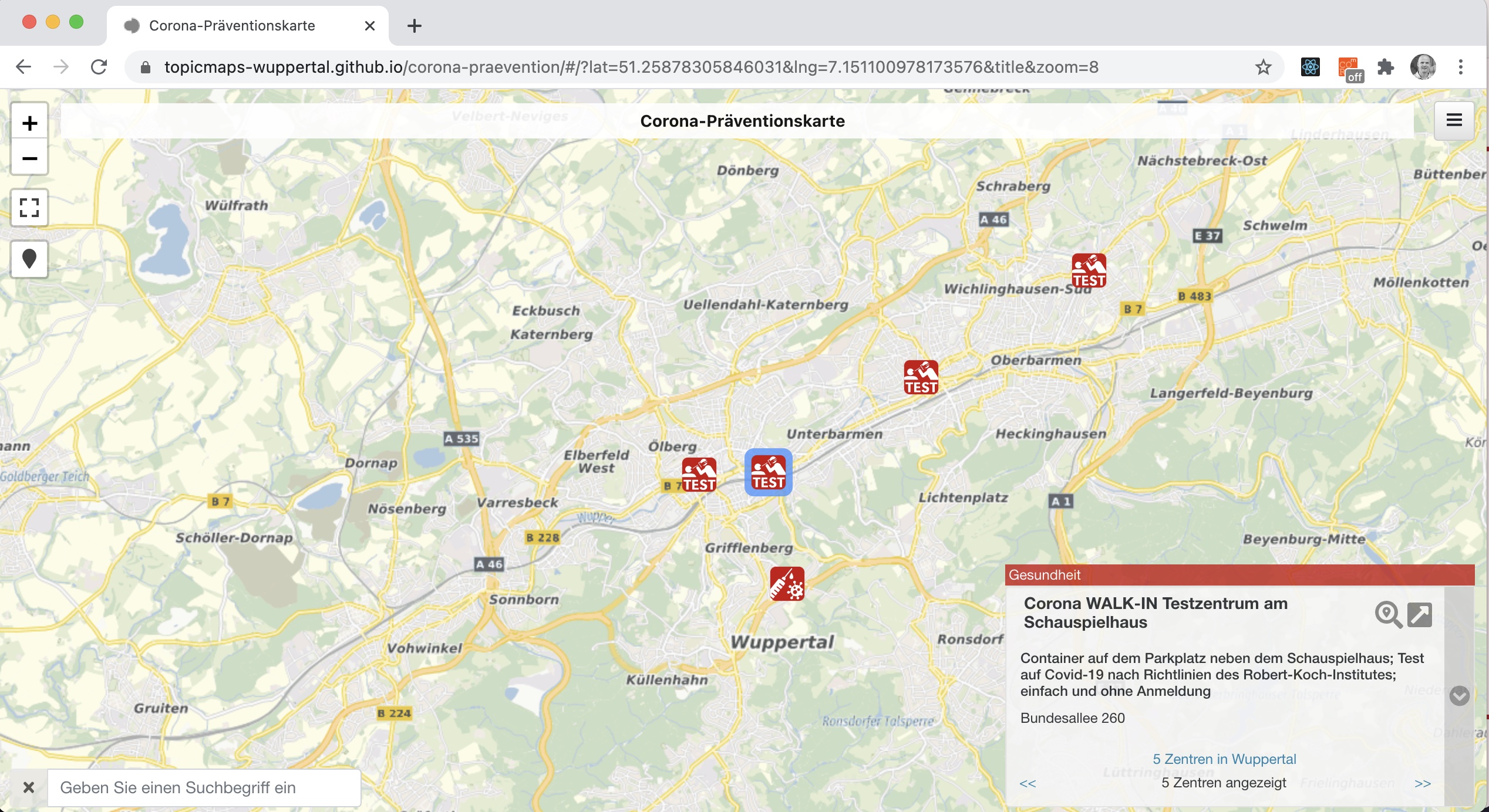 GitHub - topicmaps-wuppertal/corona-praevention: Topicmap für Corona-Prävention in Wuppertal