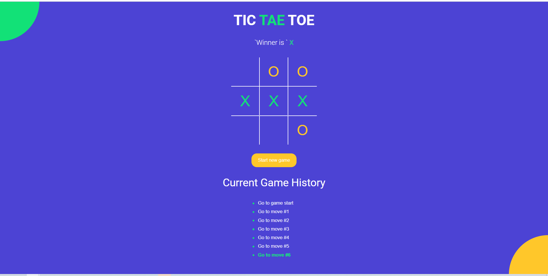 GitHub - MyReactJS/tictactoe