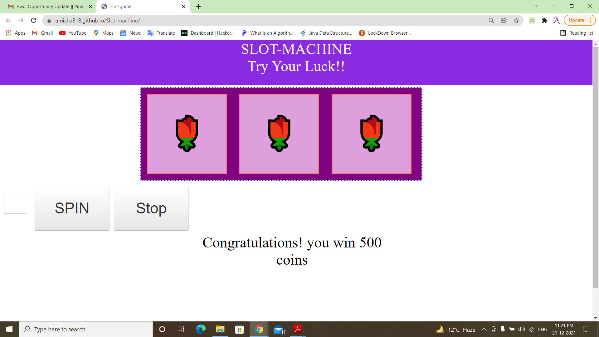 GitHub - amisha818/Slot-machine